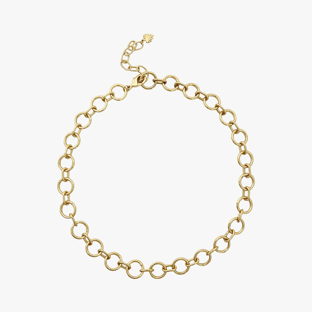 C+P Harbor Link Chain- 18k Gold Plated Chain | Clover & Palm – Clover ...
